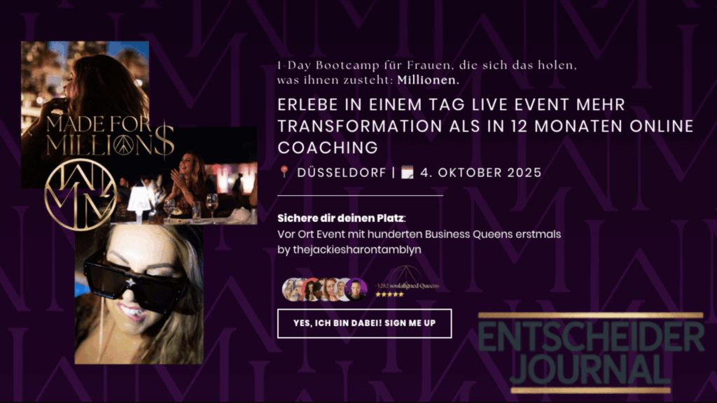 Jackie Sharon Tamblyn: Mit „Made for Millions“ zu deiner ersten Million ...